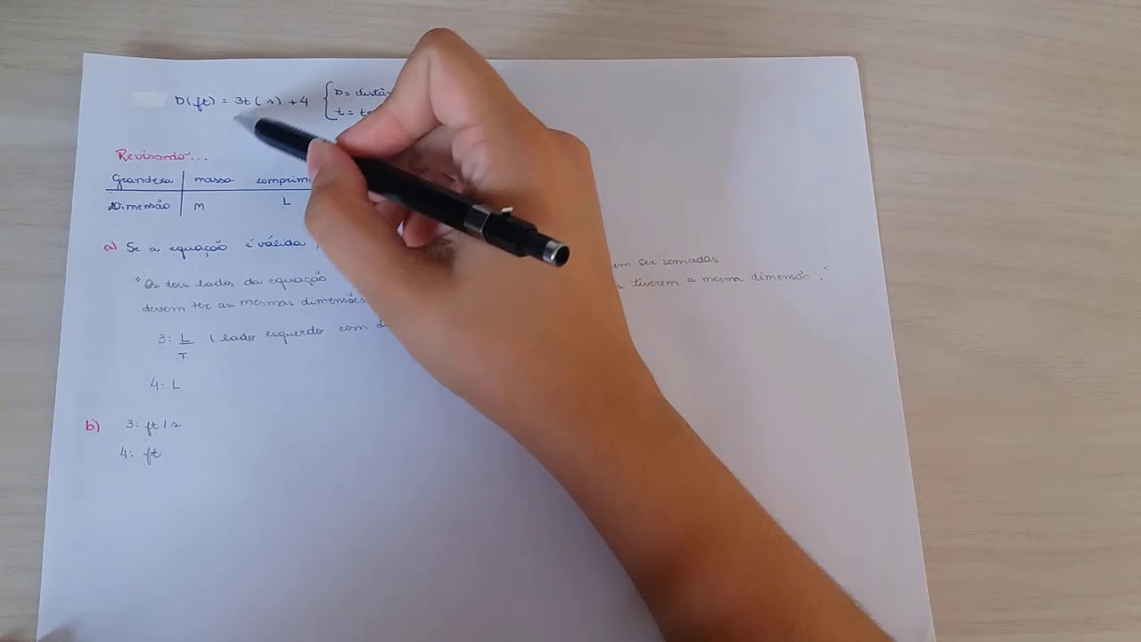 Homogeneidade dimensional - YouTube