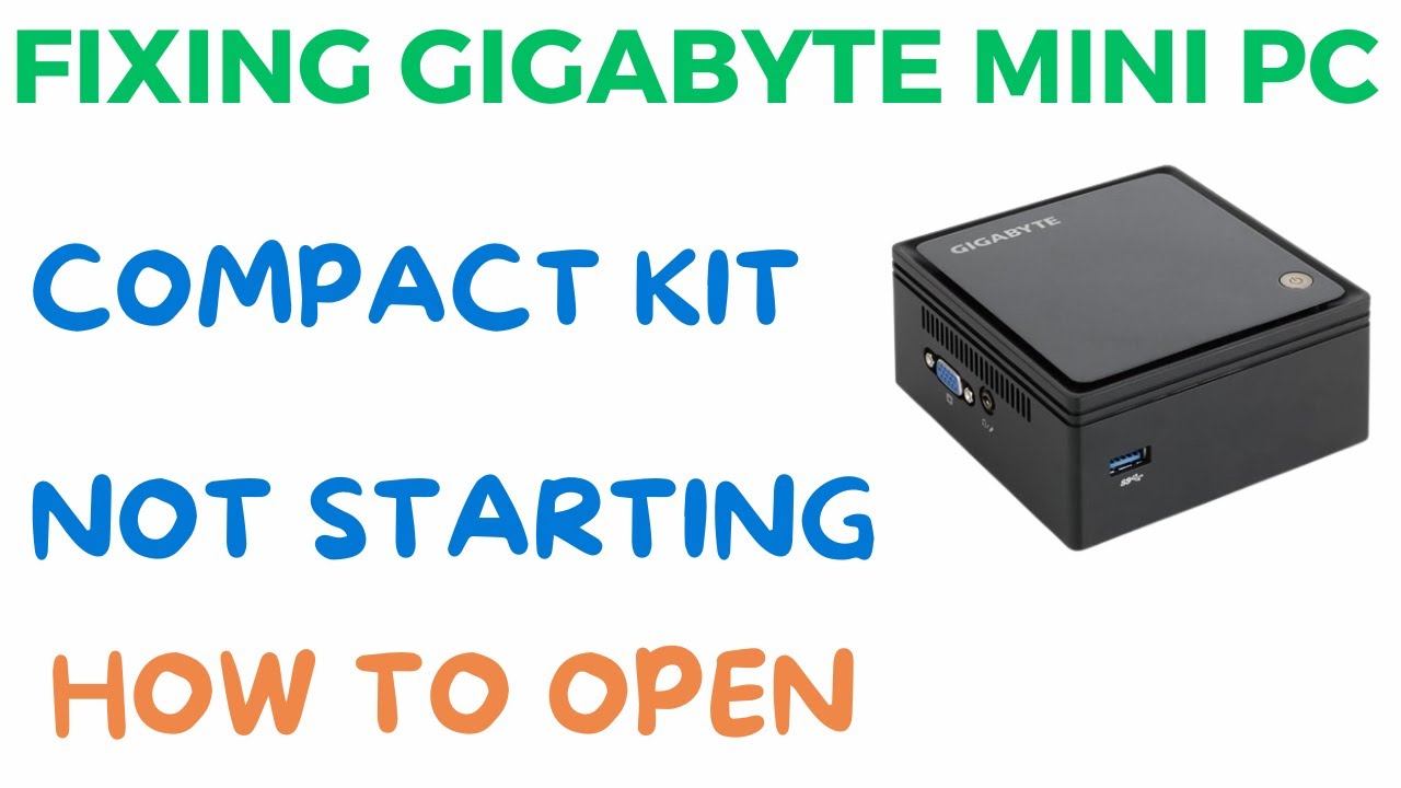 Gigabyte Brix - How to Service a Compact PC Kit | How to Open a Thin ...