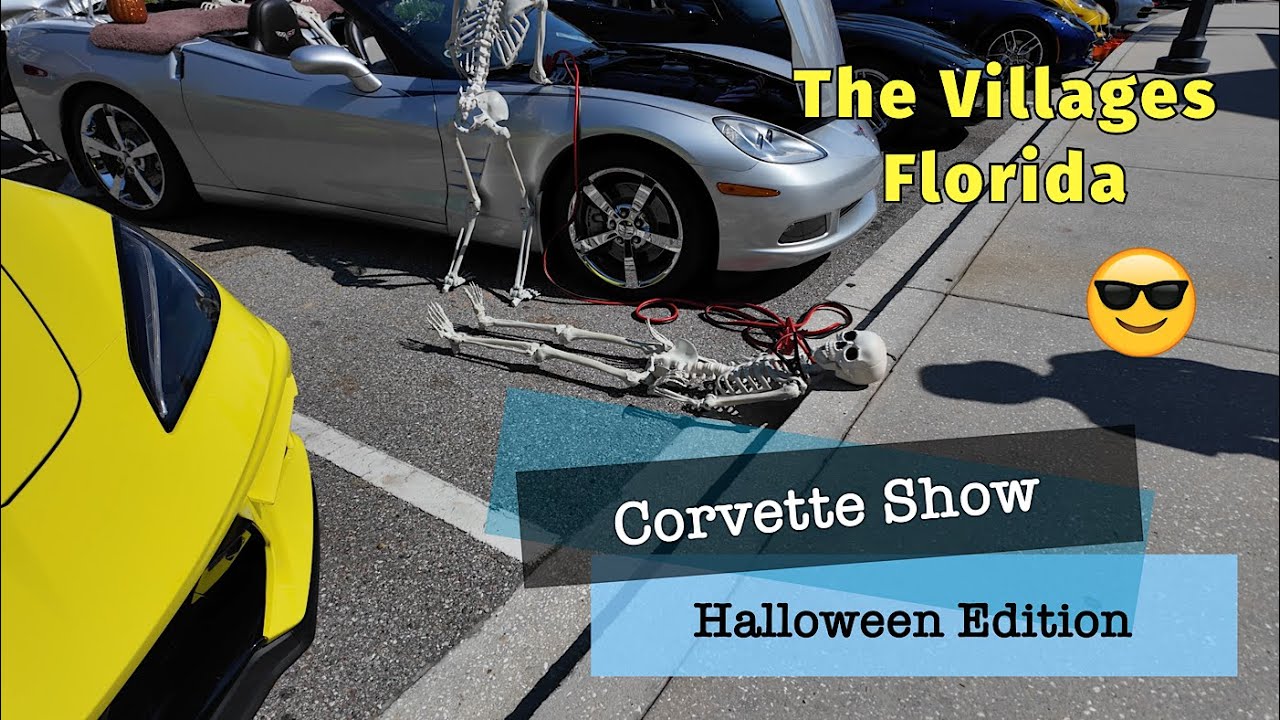 Corvette show with Halloween theme in the Villages - YouTube