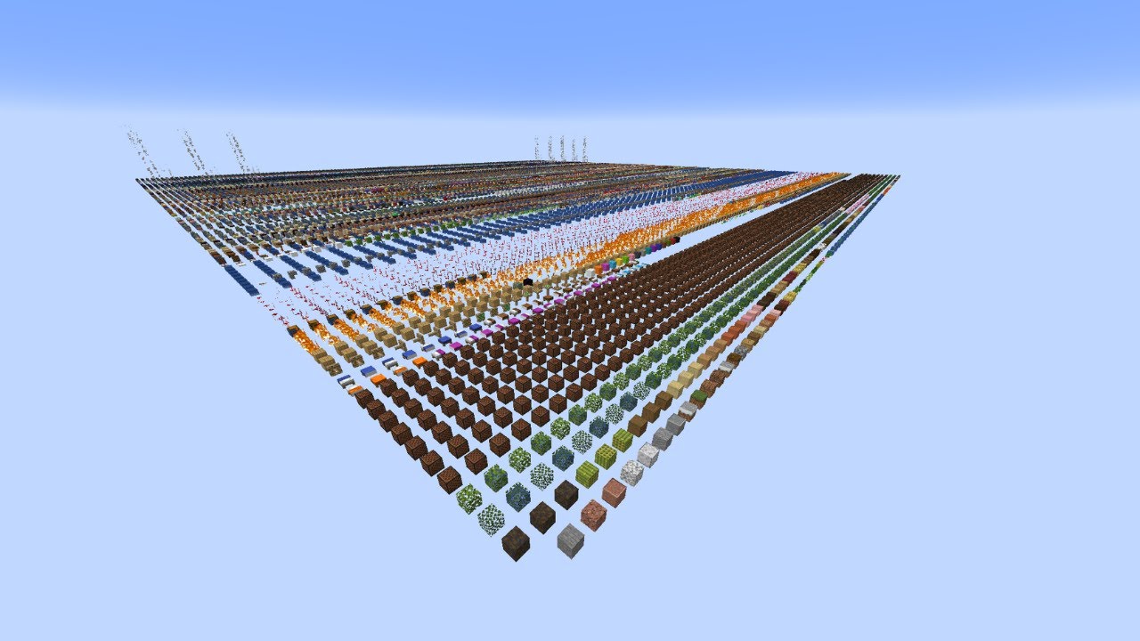 Minecraft 'Debug' world type - YouTube