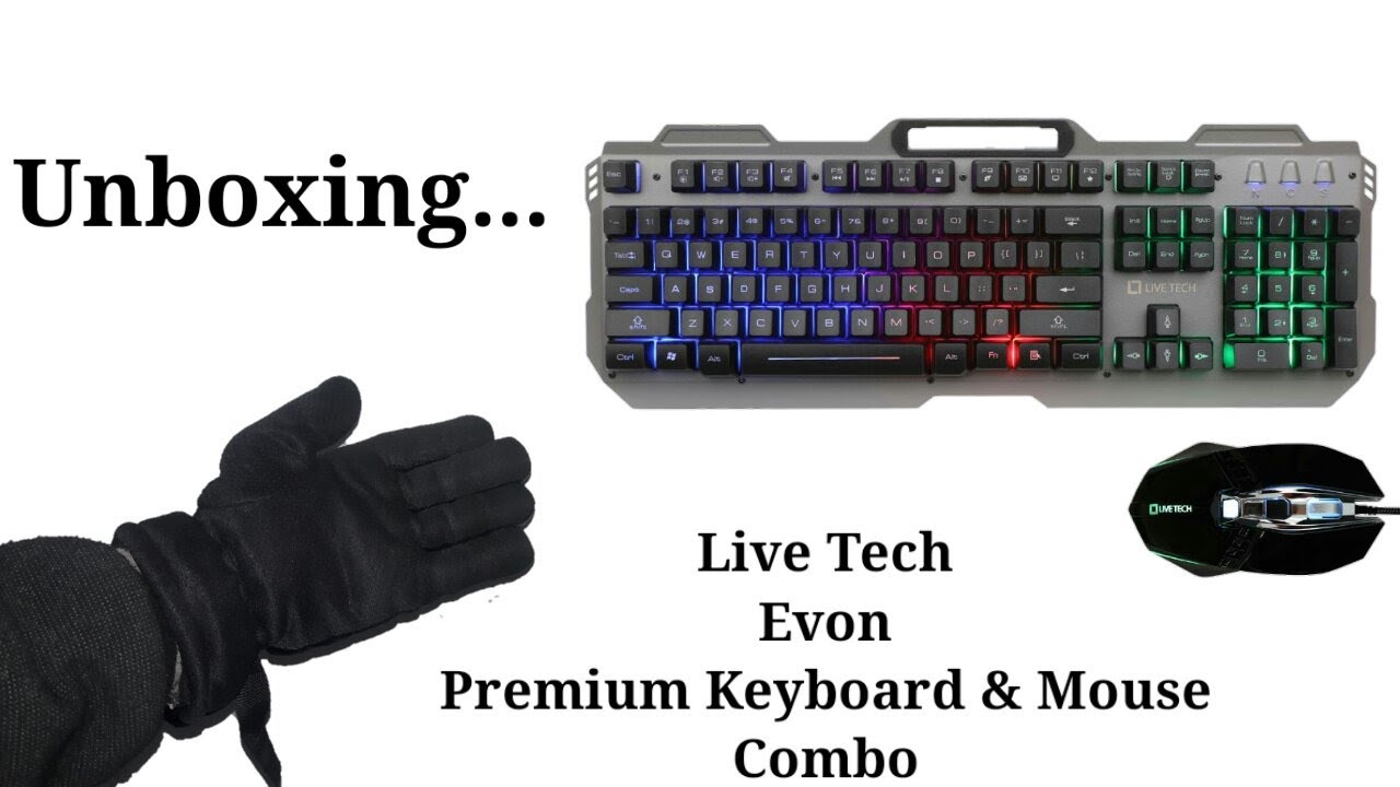 Live Tech Evon Premium Keyboard & Mouse combo Unboxing... - YouTube