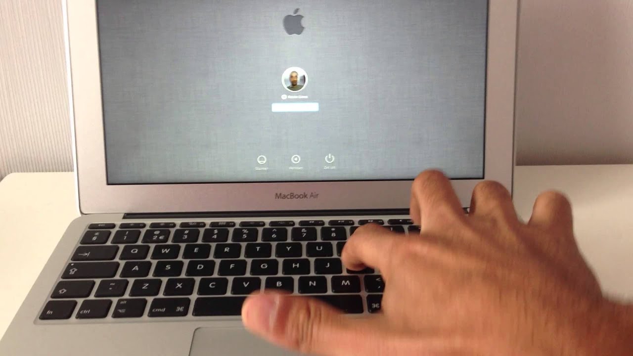 Opstarten MacBook Air - YouTube