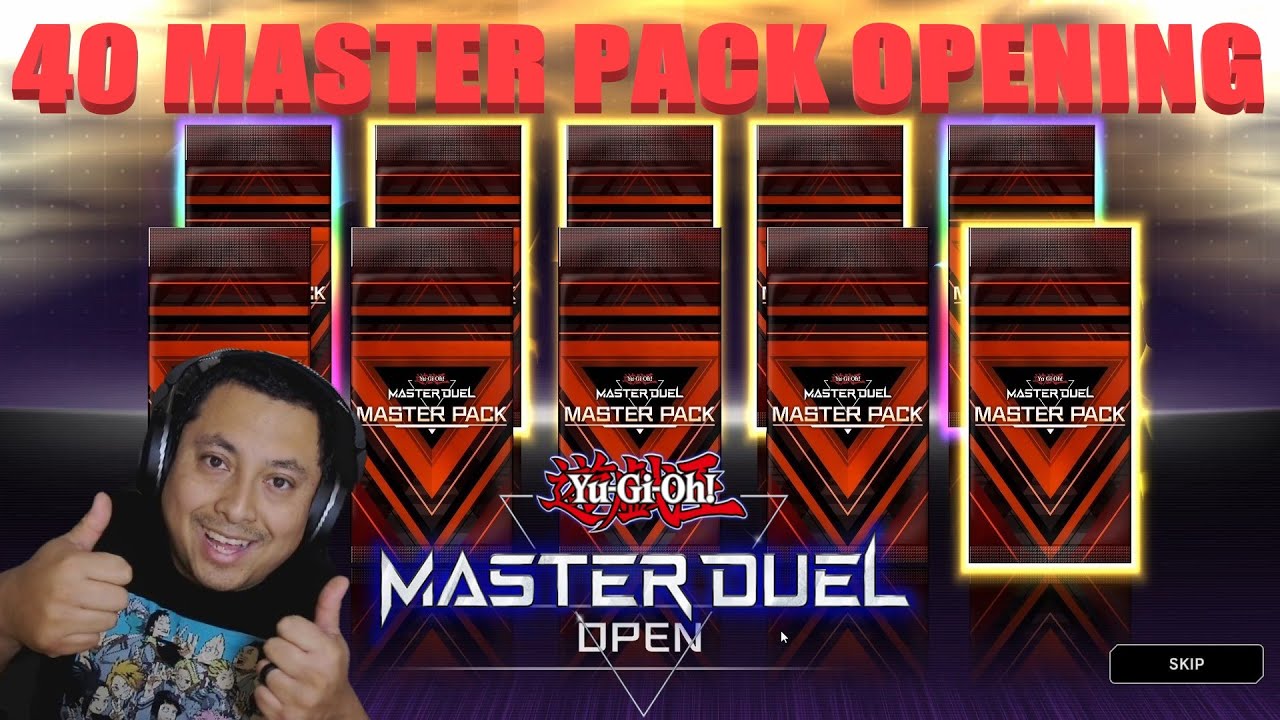 40 MASTER PACK OPENING YUGIOH MASTER DUEL - YouTube