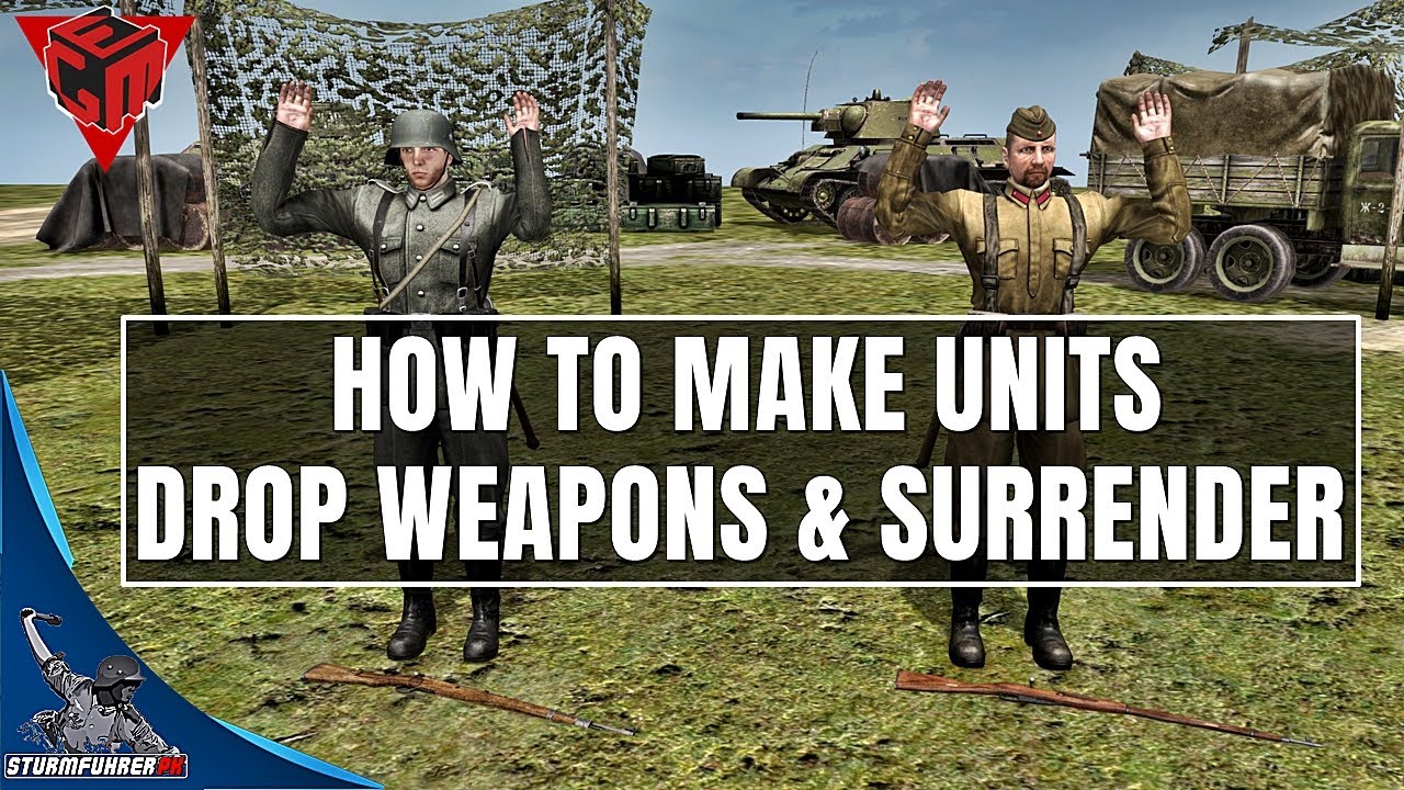 How to make units "drop weapons" & "surrender" | Gem Editor Tutorial ...