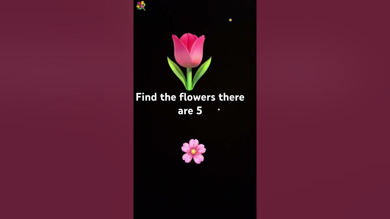 Find the flowers - YouTube