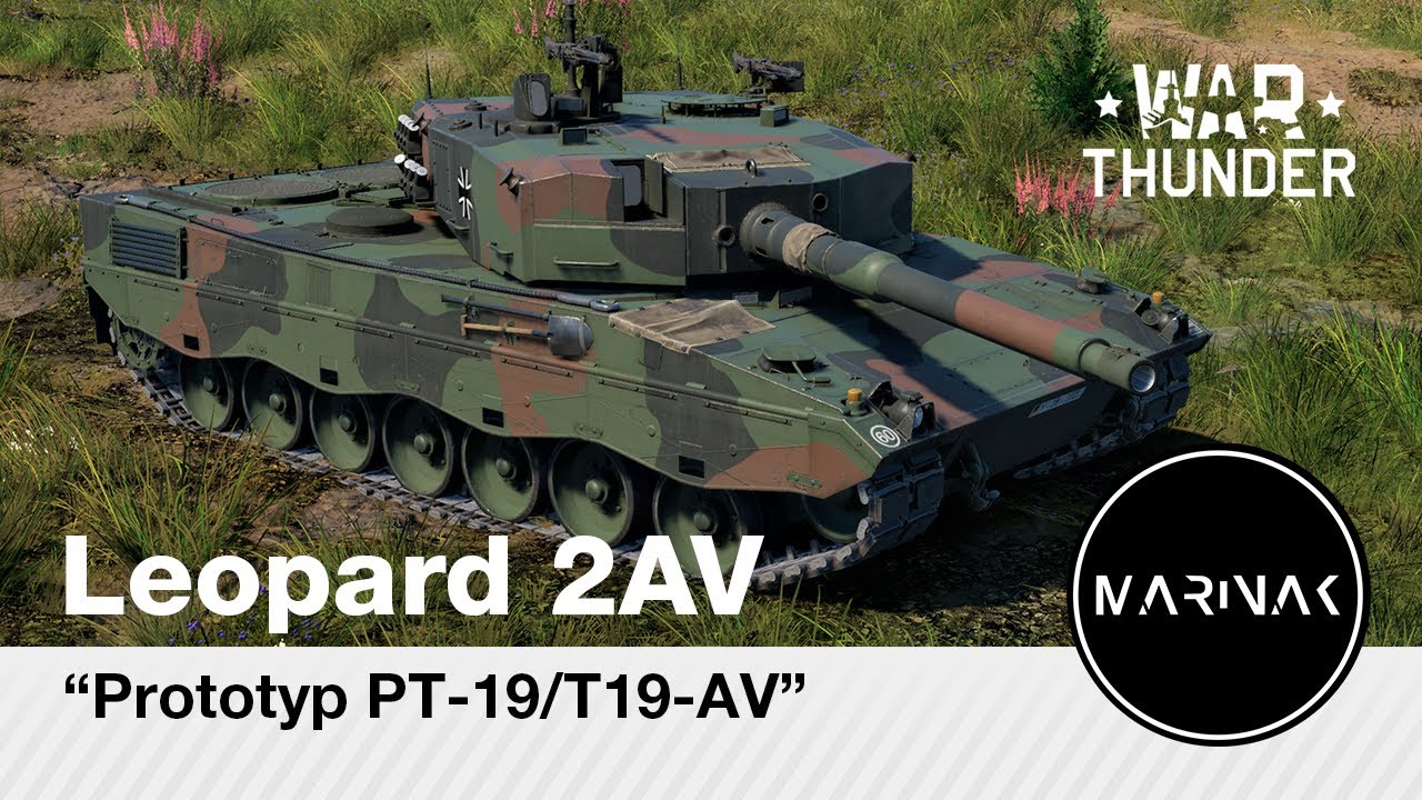 War Thunder CZ #147 │ Leopard 2AV │ Prototyp PT-19/T-19 AV - YouTube