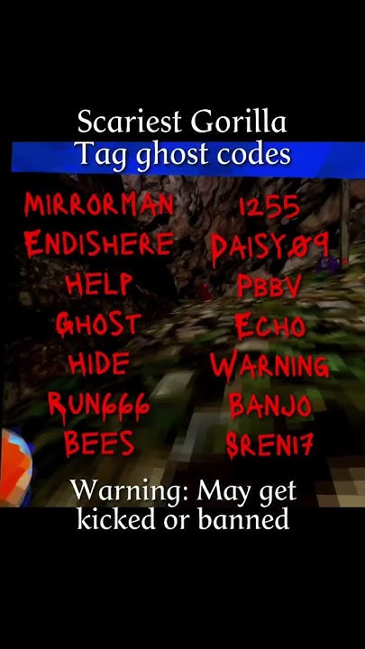 Scariest Gorilla Tag ghost codes #vr #gorillatag #scary #shorts #ghost ...