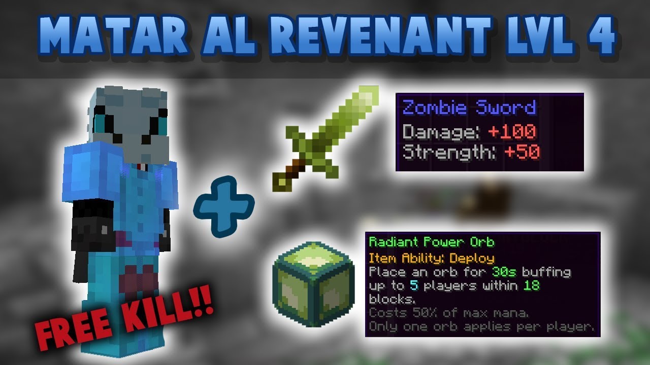 [Hypixel Skyblock] COMO VENCER AL REVENANT LVL 4 | Slayer Update - YouTube