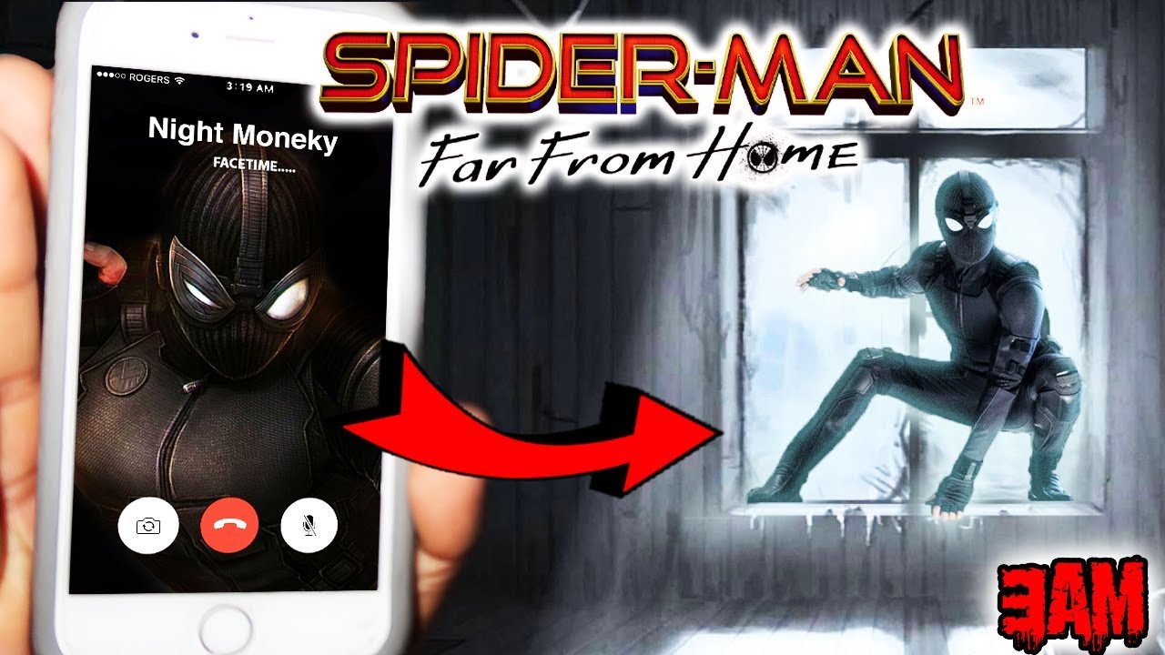 CALLING SPIDER MAN FAR FROM HOME ON FACETIME AT 3 AM!! EVIL NIGHT ...