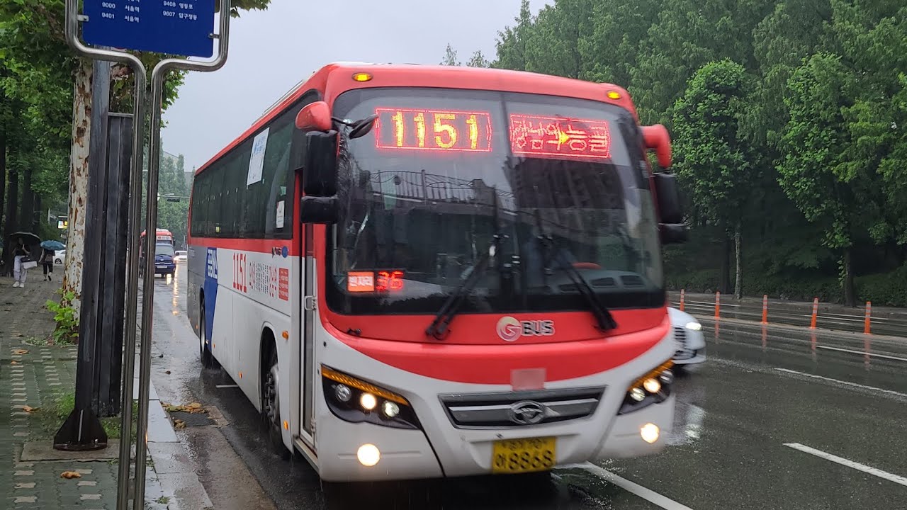 (성남 시내버스) 자일대우상용차 FX116 하모니 NGV 전비형 2020년4월식 8868호 1151번 대원버스 영상 2022.06.23 - YouTube