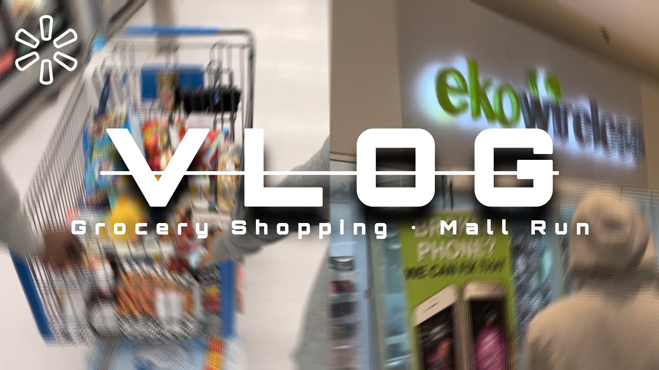 VLOG: Grocery Shopping + Mall Run - YouTube