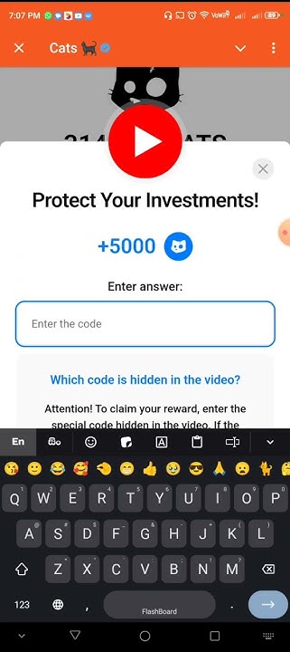 Protect Your Investments! | Cats Youtube Code Today |Cats video code | 18 November - YouTube