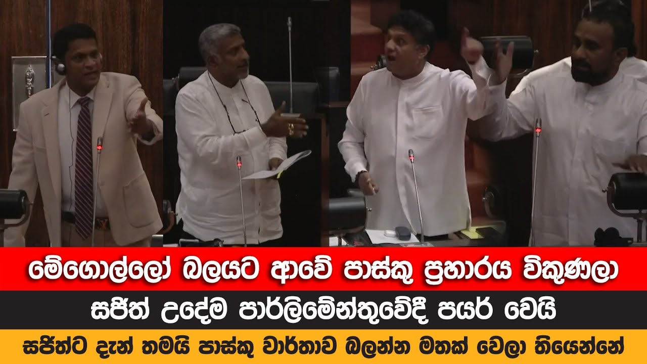 මේගොල්ලෝ බලයට ආවේ පාස්කු ප්‍රහාරය විකුණලා, සජිත් උදේම පාර්ලිමේන්තුවේදී ...