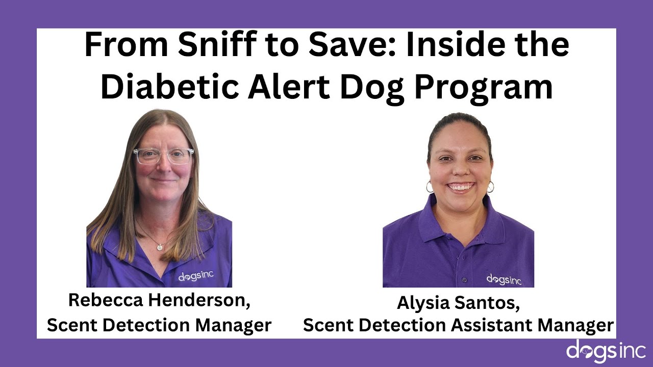 Diabetes Alert Dog Program with Rebecca and Alysia - YouTube