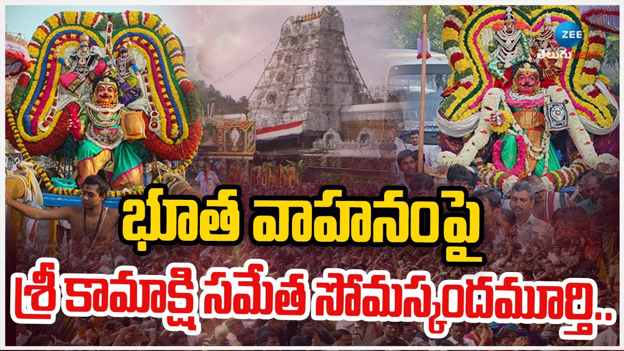 Somaskanda Murthy & Kamakshi on Bhootha Vahanam | భూత వాహనంపై శ్రీ ...
