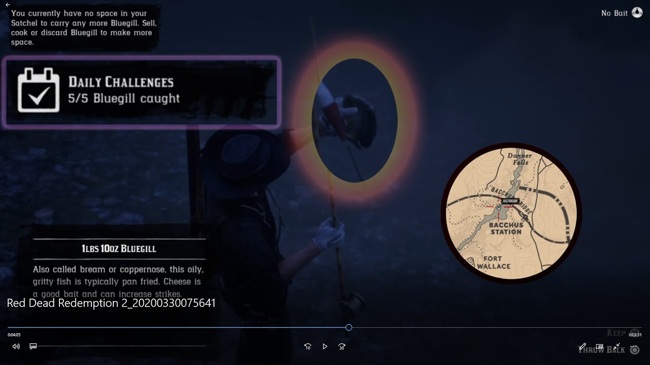 RDR2 Online - Bluegill Location (Probably the BEST) - YouTube