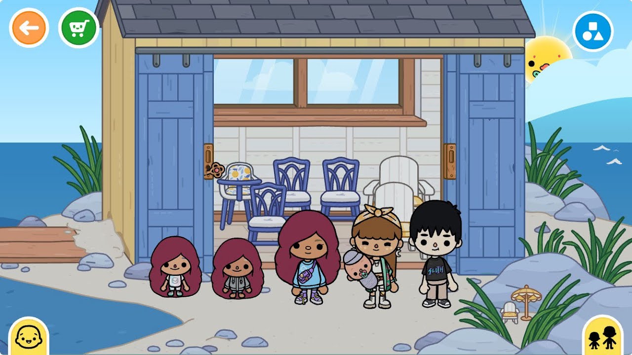 Show you a quick tour of my new house that I made in Toca Boca create ...