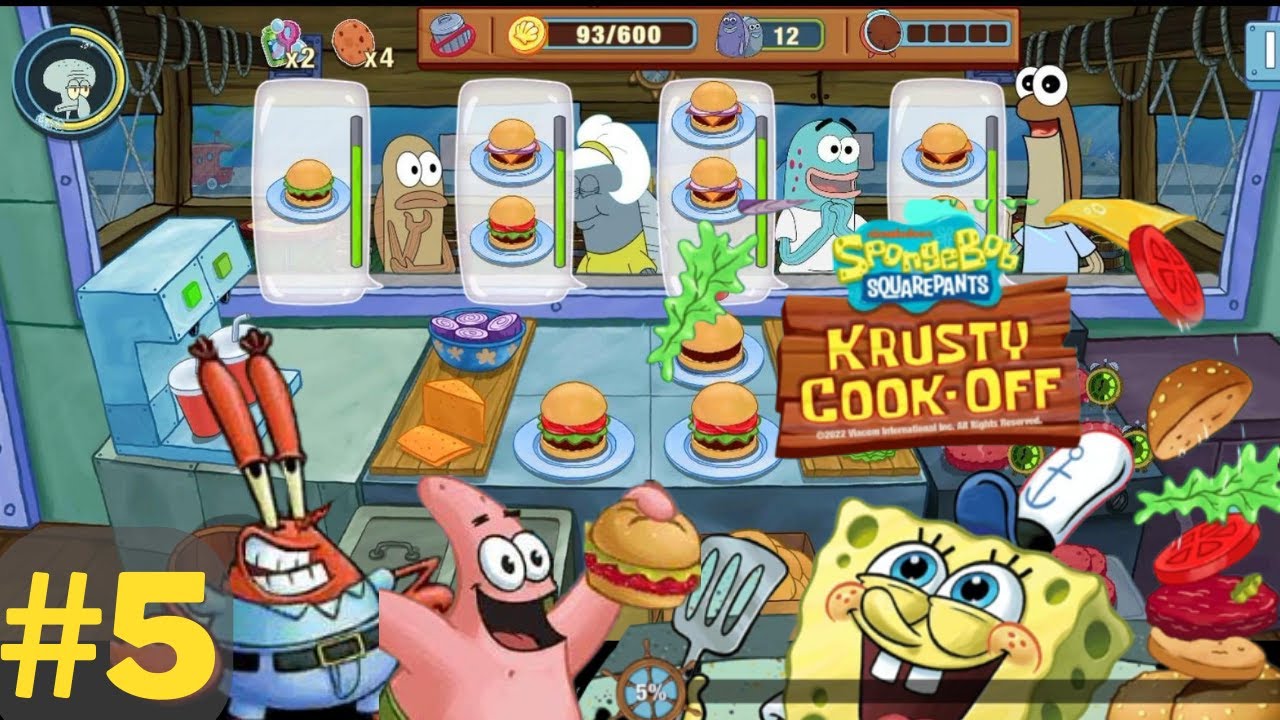 Spongebob: Krusty Cook-Off - Akhirnya Masak Krabby Patty - Level 1-30 ...