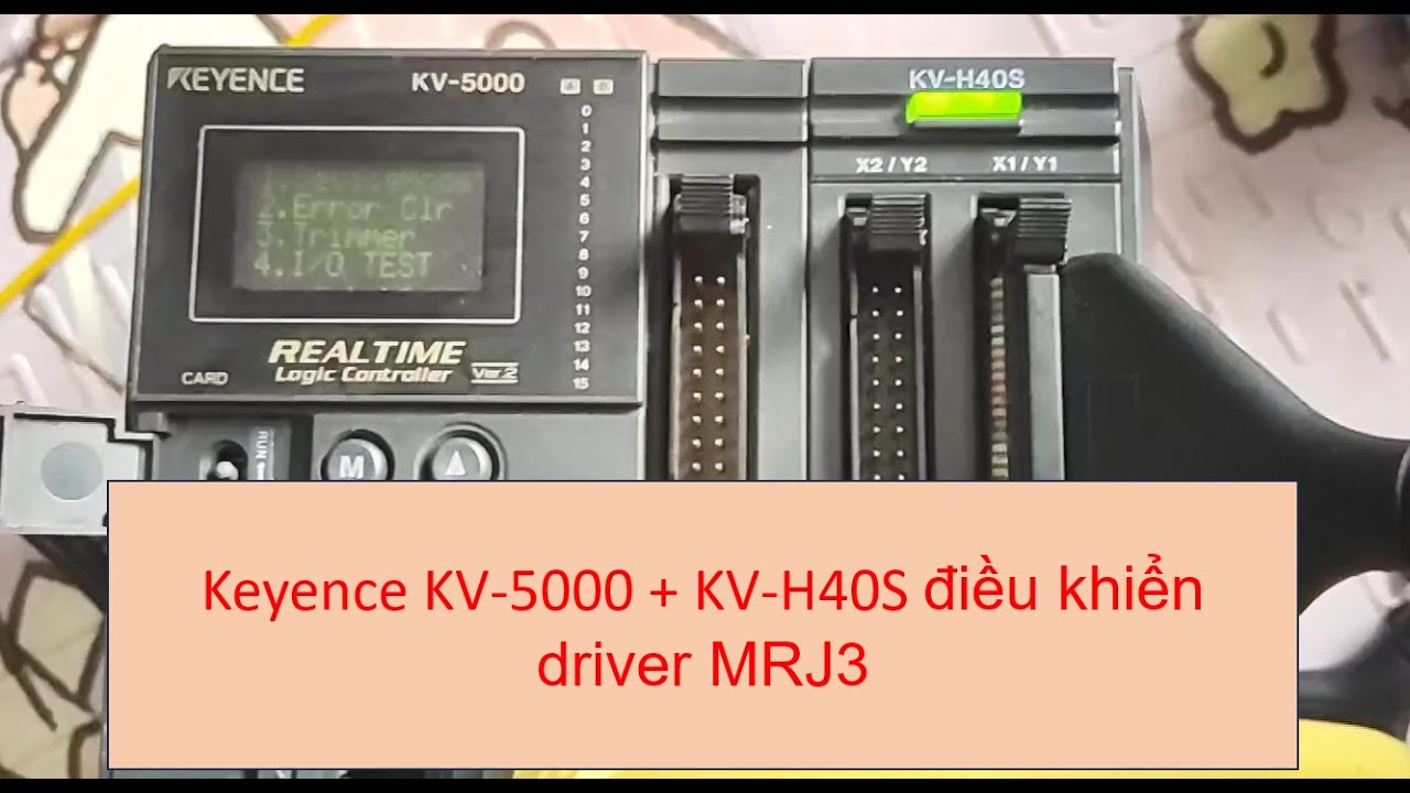 KV-5000 + KV-H40S điều khiển 4 trục Mr j3 - YouTube