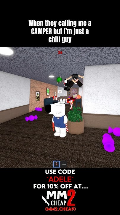 Im just a chill guy ⚔️ Use my code "ADELE" for a discount at mm2.cheap ⚔️ - YouTube