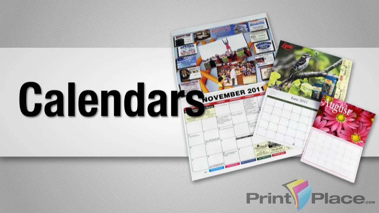 Calendar Printing by PrintPlace.com - YouTube