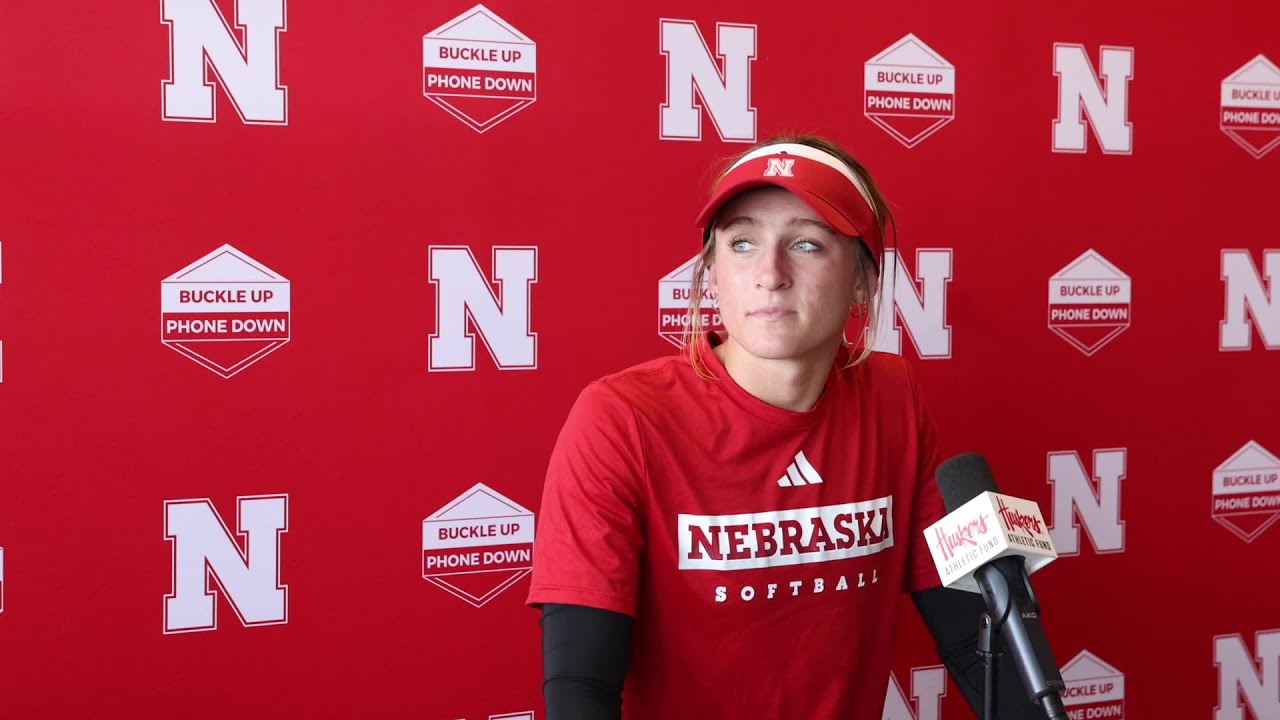 Nebraska softball's Jordy Bahl full press conference from Sept. 13th ...