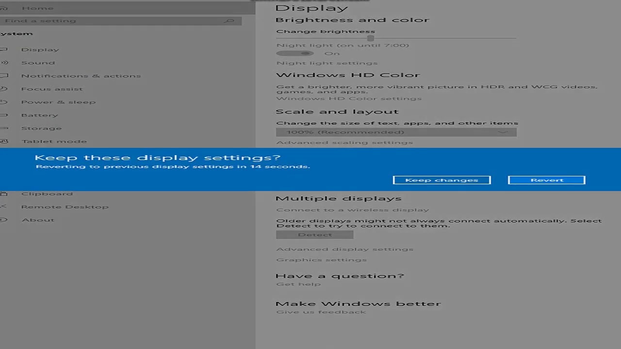 windows 10 display settings - YouTube