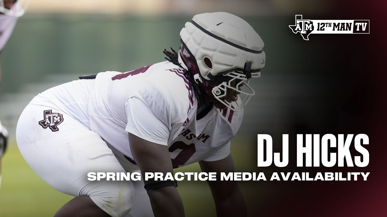 Spring Practice Media Availability: DJ Hicks - YouTube