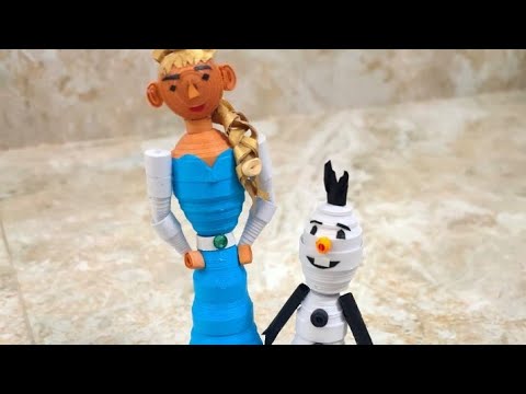 Paper Quilling Frozen Elsa - YouTube
