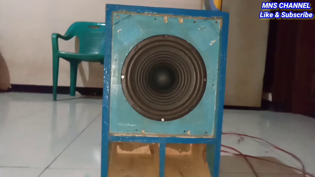 uji coba speaker CURVE 8 inch ( WOOFER) feat box miniscope, pakek lagu ...