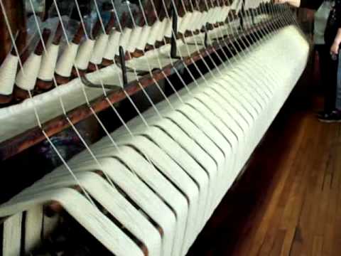 skeining yarn at Bartlettyarns - YouTube