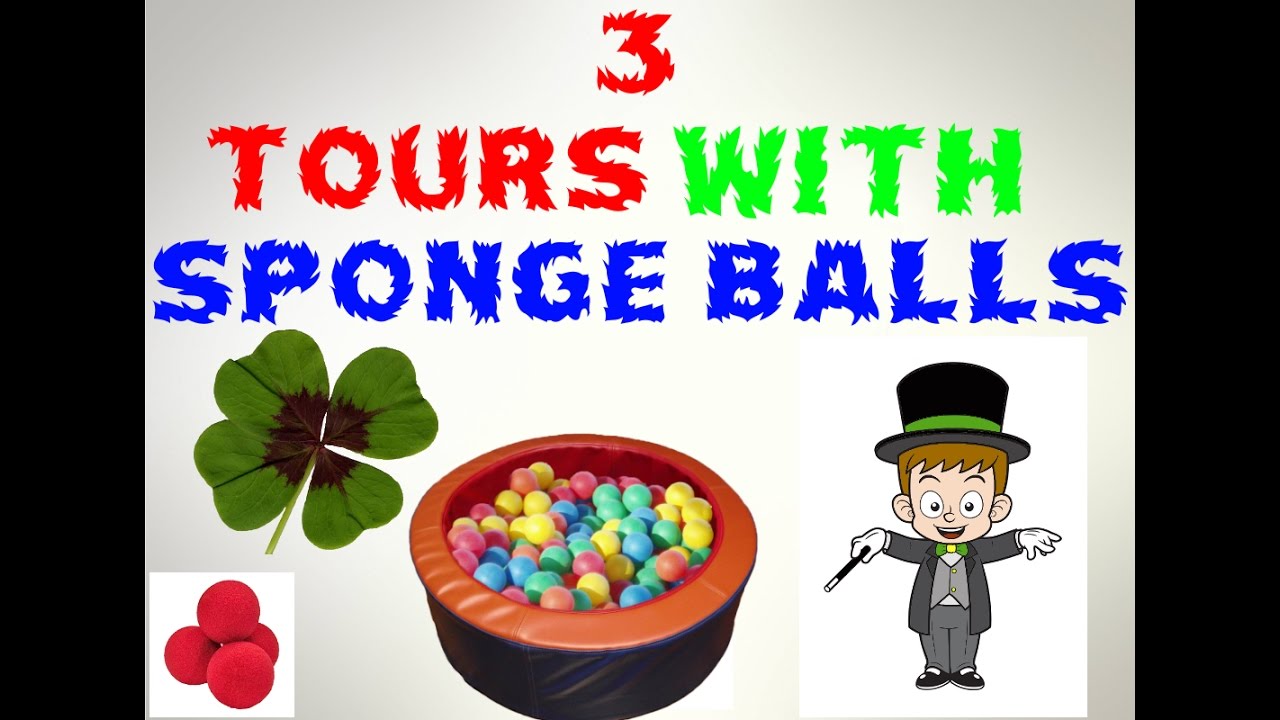 3 AMAZING MAGIC TRICKS WITH SPONGE BALL+REVEALED - YouTube