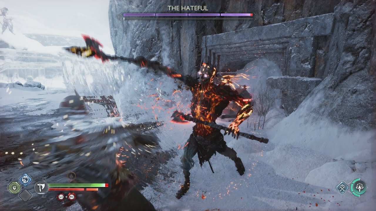 God of War Ragnarok (PS5) - The Hateful Boss Battle Gameplay [1080p ...