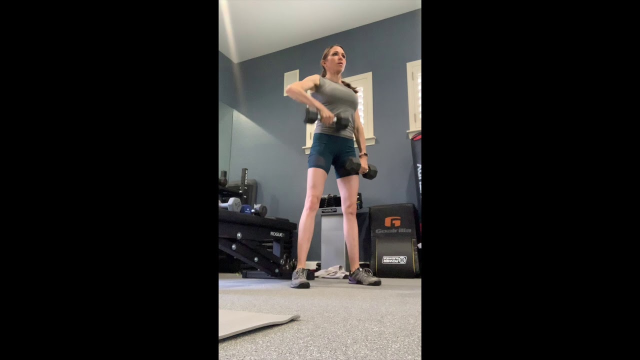 Alternating single arm upright rows - YouTube