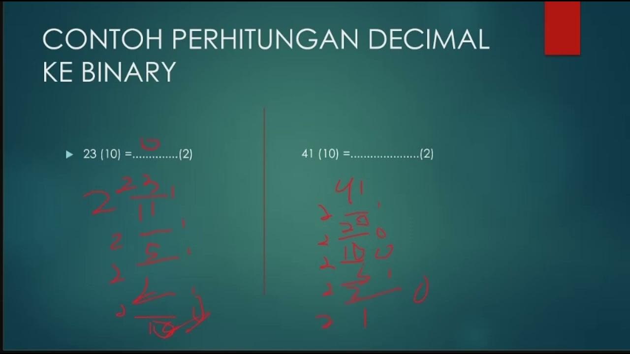 Sistem Bilangan Binarydecimalhexadecimal Ccna Rands Youtube