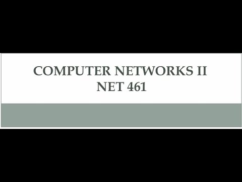 COMPUTER NETWORKS "NET 461" Spanning tree Protocol (STP) Part1 COMPUTER SCIENCE COMPUTER ...