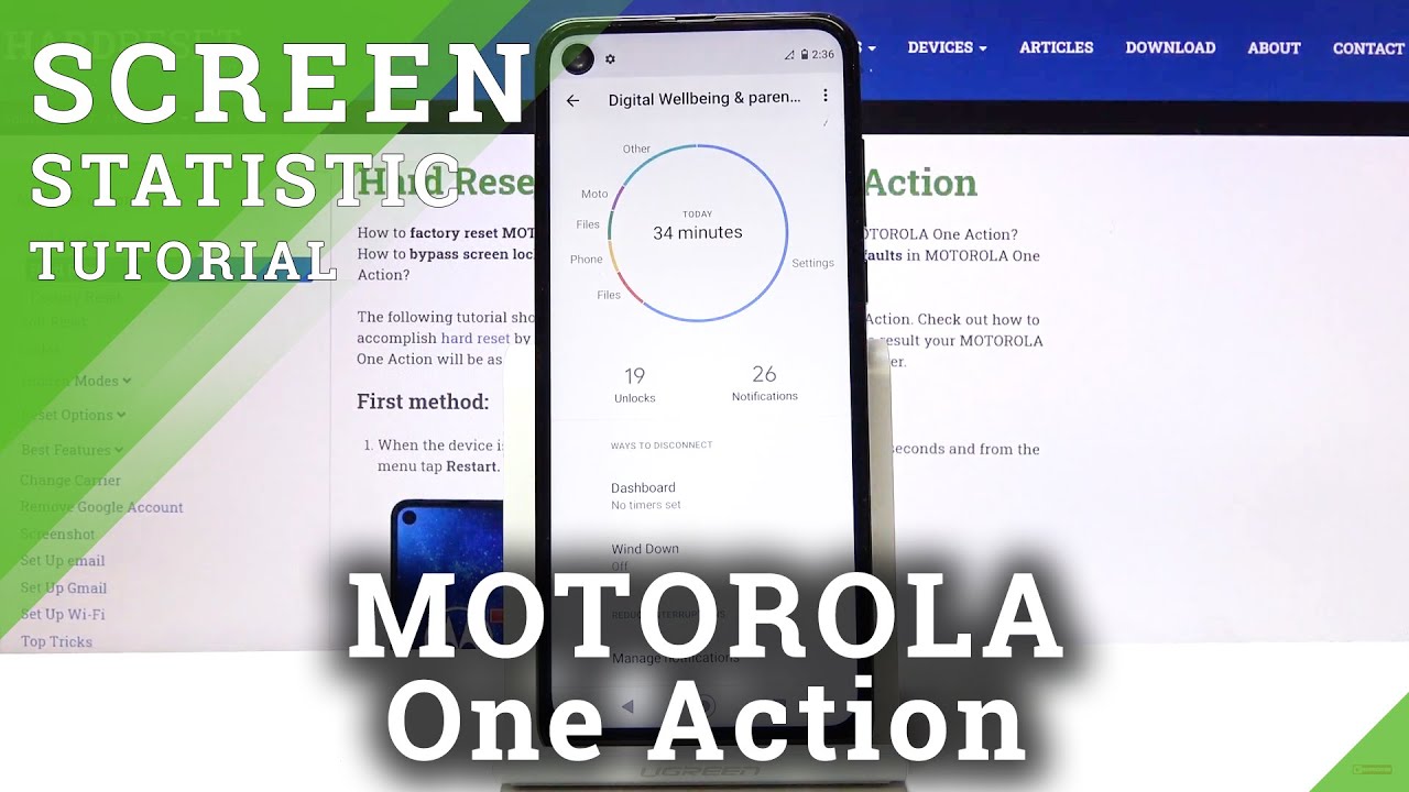 How To Check Total Screen Time In Motorola One Action Application How To Check Total Screen Time In Motorola One Action Application