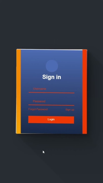 Login Form Using Html And Css 😍prilist Loginform Shorts Shortvideo Frontend Coding Website