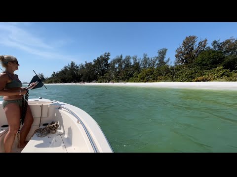 How to anchor at the sandbar in high wind at Siesta Key. - YouTube