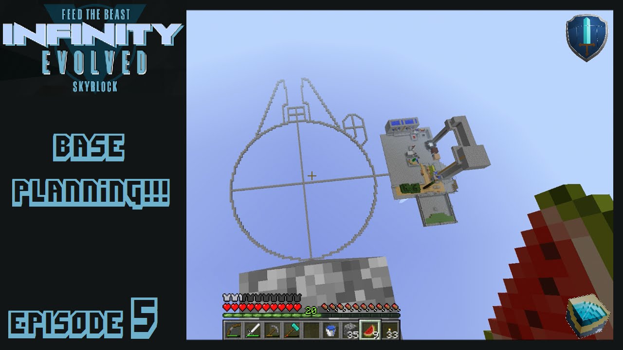 FTB Infinity Evolved Skyblock Expert Mode [E5] - Base Planning!!! - YouTube