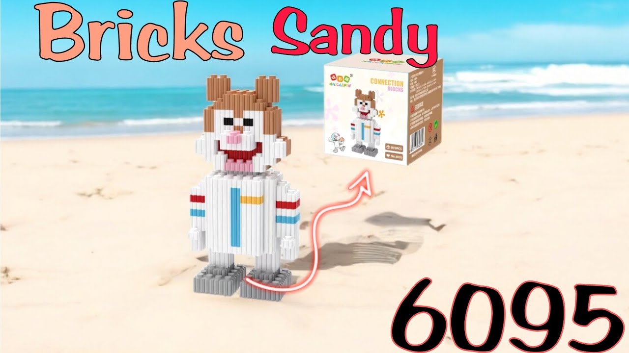 TUTORIAL MERAKIT LEGO BRICKS [ SANDY ] "SPONGEBOB SQUARE PANTS " NO ...