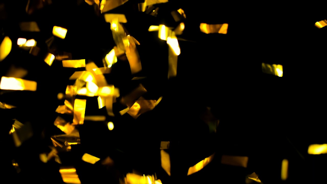 party popper Golden Dust Background Loop Animation HD | Free Dust ...