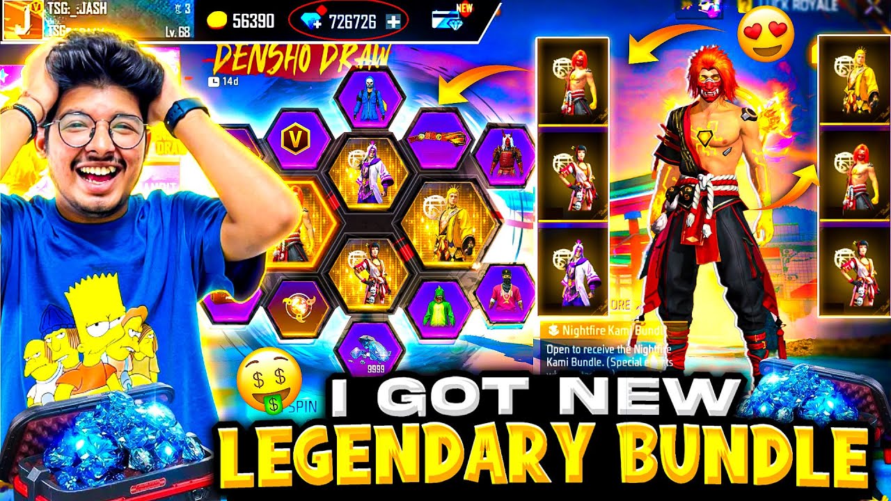 Free Fire I Got New Legendary Bundle In New Luck Royale Event😍Only In ...
