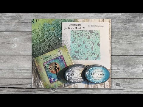 A Gel Press and Stencil Design by Jo Rice - A Lavinia Stamps Tutorial ...