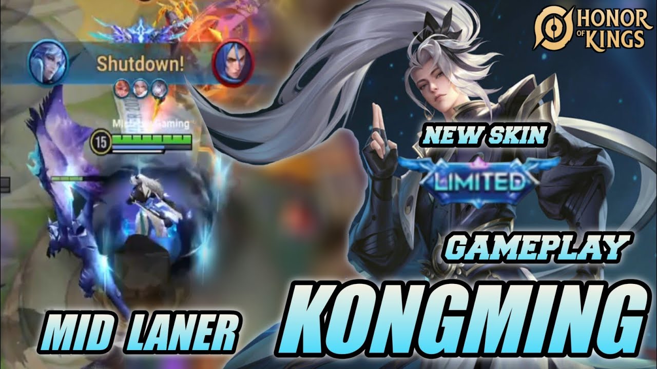 Kongming Honor of Kings (HOK) Mid Lane Assassin/Mage BEST gameplay 💯 ...