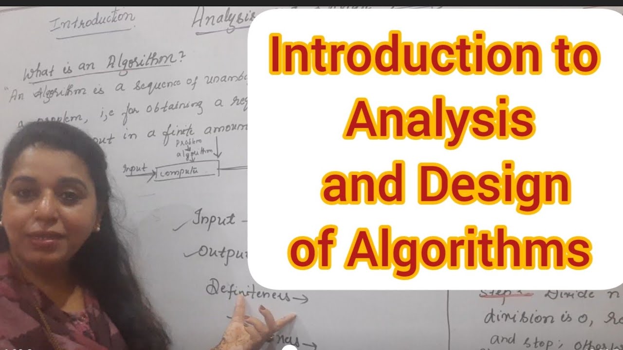 Lec01 Introduction To Analysis And Design Of Algorithms Youtube