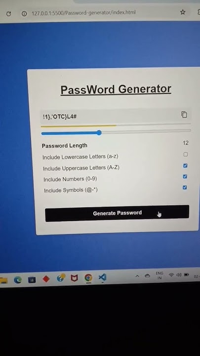 20 Days Javascript Project Challenge Day 2 Passwordgenerator Challenge Javascriptprojects