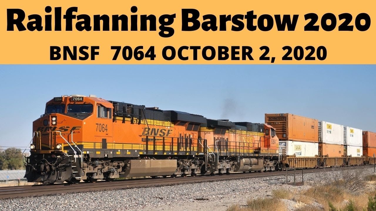 BNSF 7064 Q BARLAC3 30A Intermodal Train Westbound October 2, 2020 - YouTube