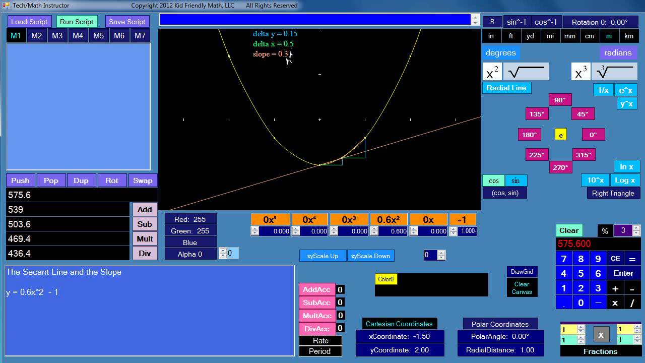 Pre-Calculus - Secant Line & Approximate Slope! - YouTube