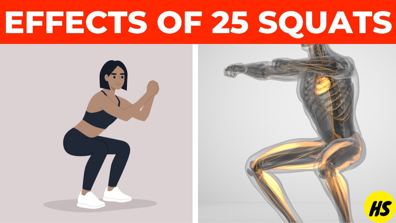 This Happens When You Do 25 Squats Twice Daily - YouTube
